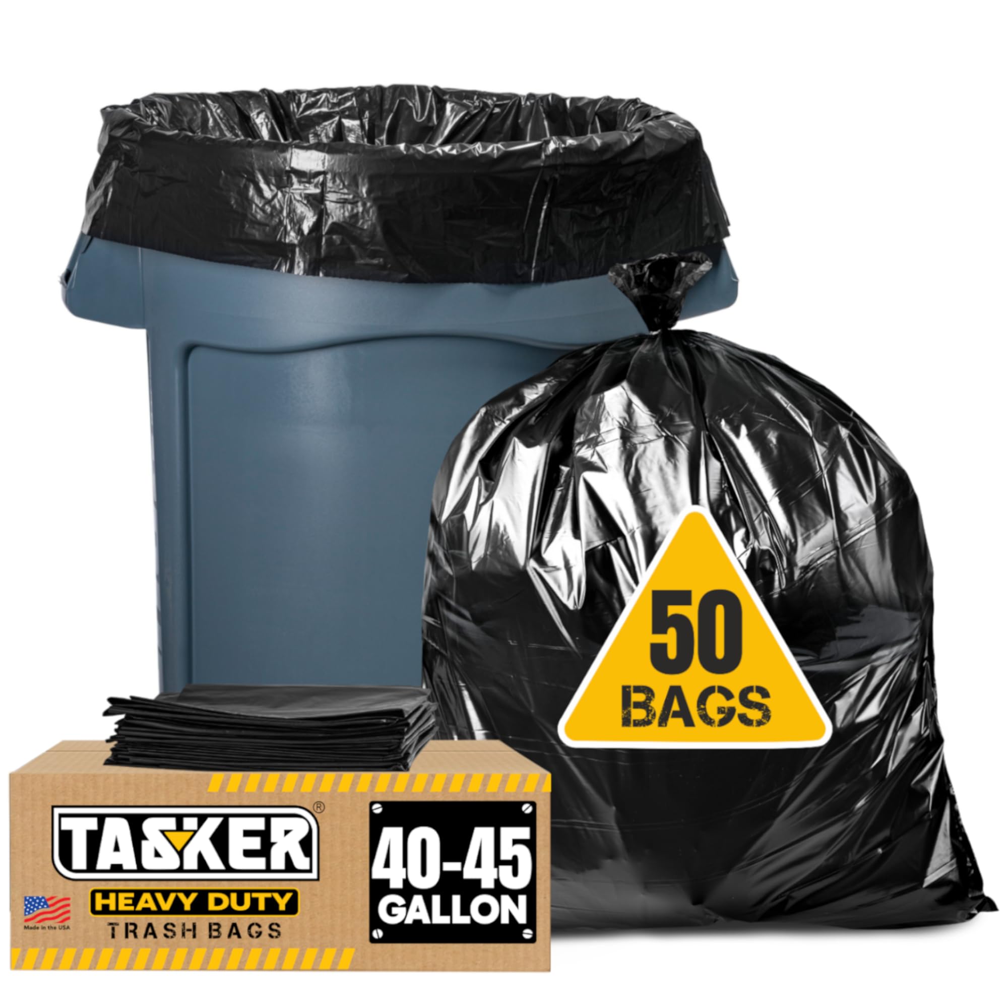 Snapklik.com : Tasker 40-45 Gallon Trash Bags