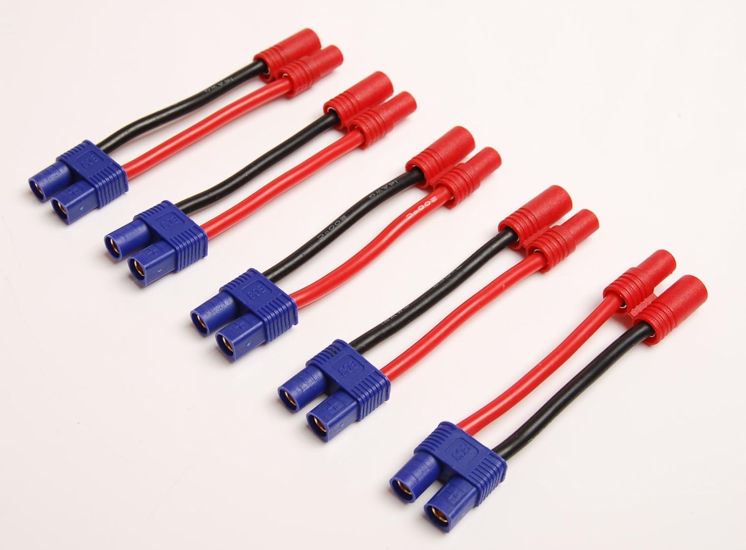Amazon.com: Lot(5) Male 3.5mm Bullet Connector to Female EC3 Connector ...