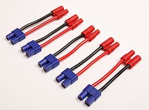 Lot(5) Male 3.5mm Bullet Connector to Female EC3 Connector Adapter Wire ...