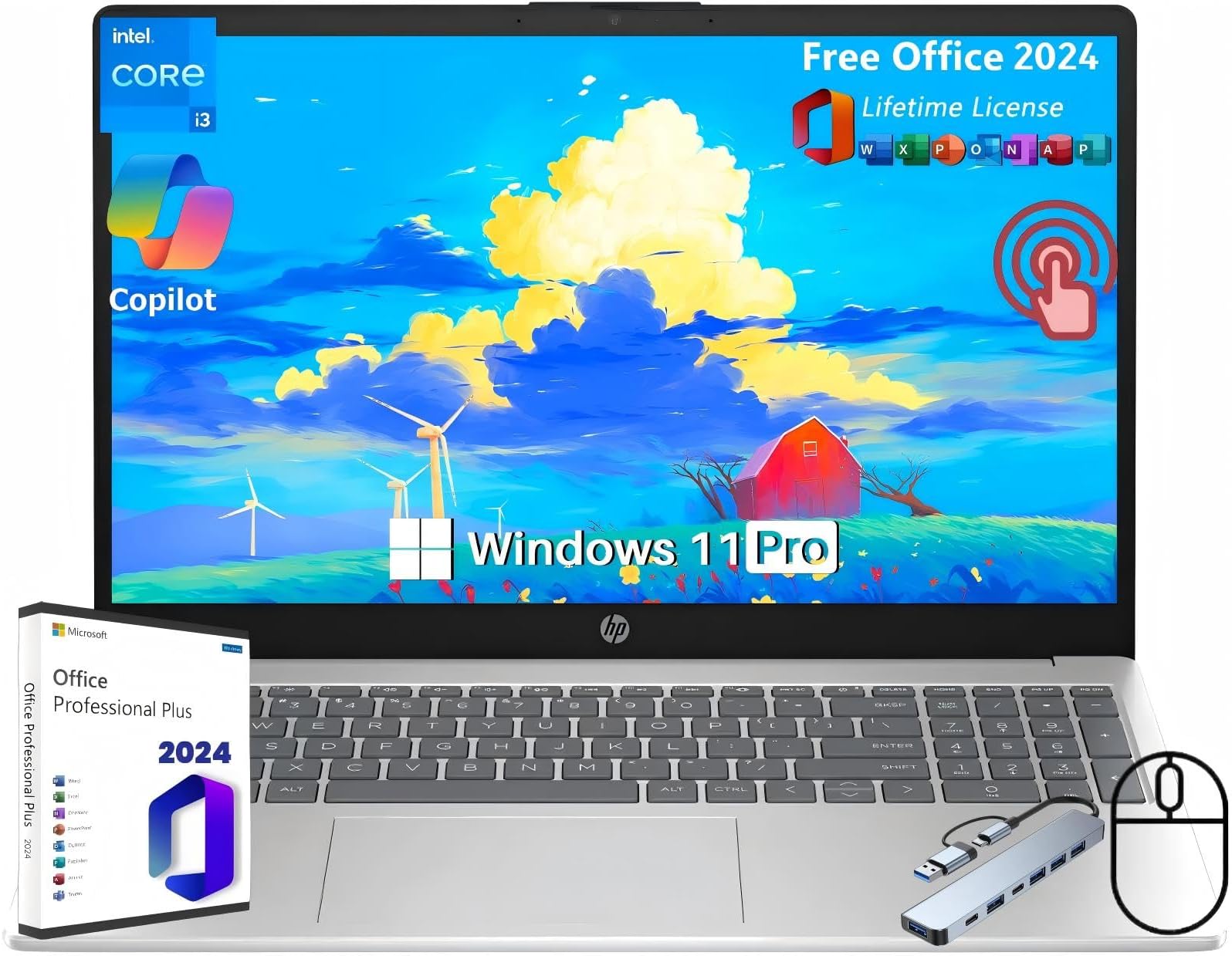 Amazon.com: HP Flagship Touchscreen Laptop Computer - 15.6-inch Display ...