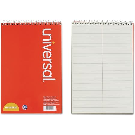 Amazon.com : Universal Steno Books, Gregg Rule, 6 X 9, Green, 80 Sheets ...