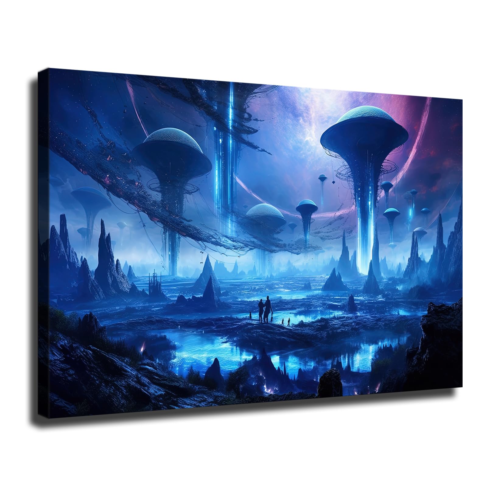Alien Landscape Painting Storm In An Increasingly Alien Landscape By
