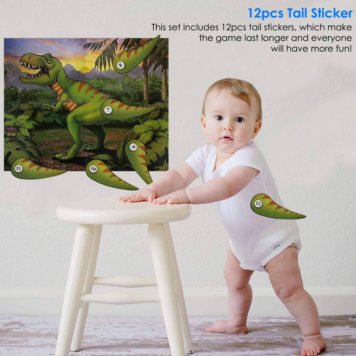 Petyoung Pin The Tail on The Dinosaur Game Birthday Party Game Party ...