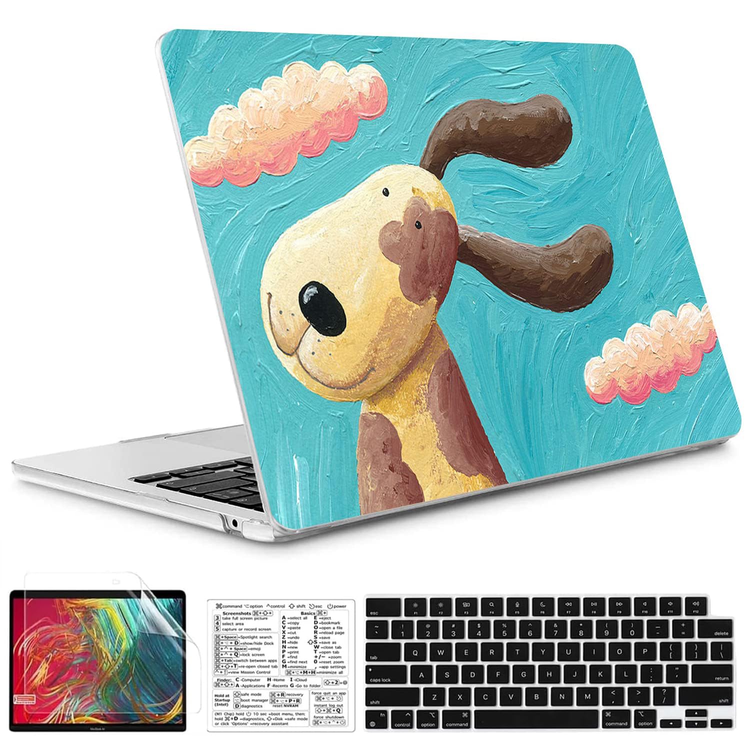 Cartoon Mac Laptop Cartoon Clouds And Blue Sky Macbook Case – Dyefor