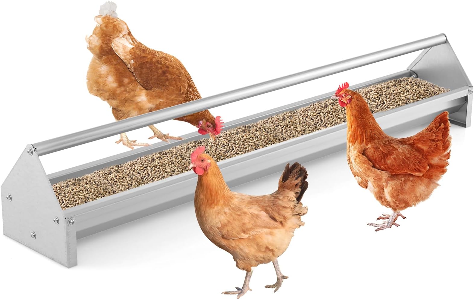 Amazon.com : Giantex Chicken Feeding Trough 45" Long - Heavy Duty ...