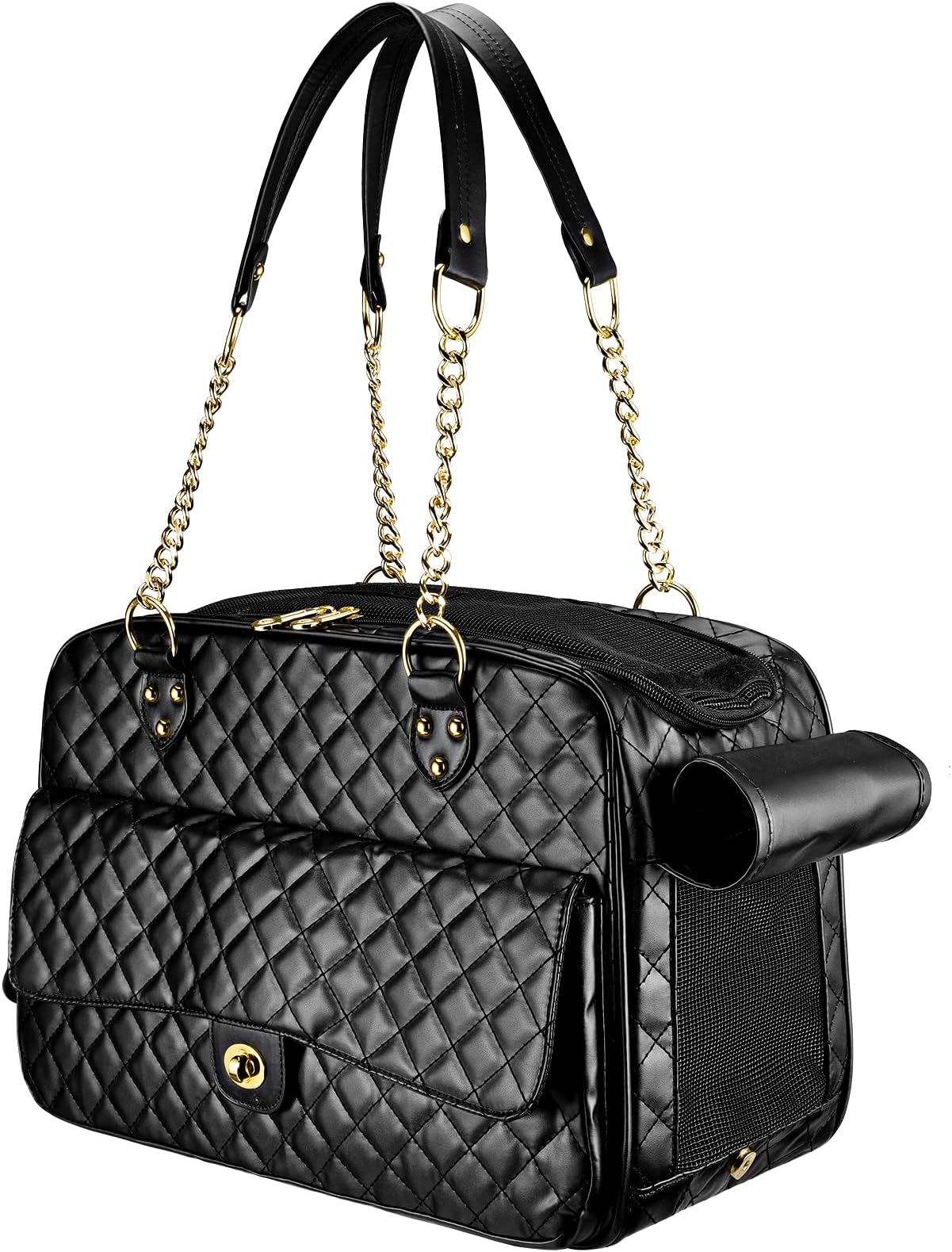 NewEle Fashion Dog Purse Carrier for Small Dogs with Large Pockets ...