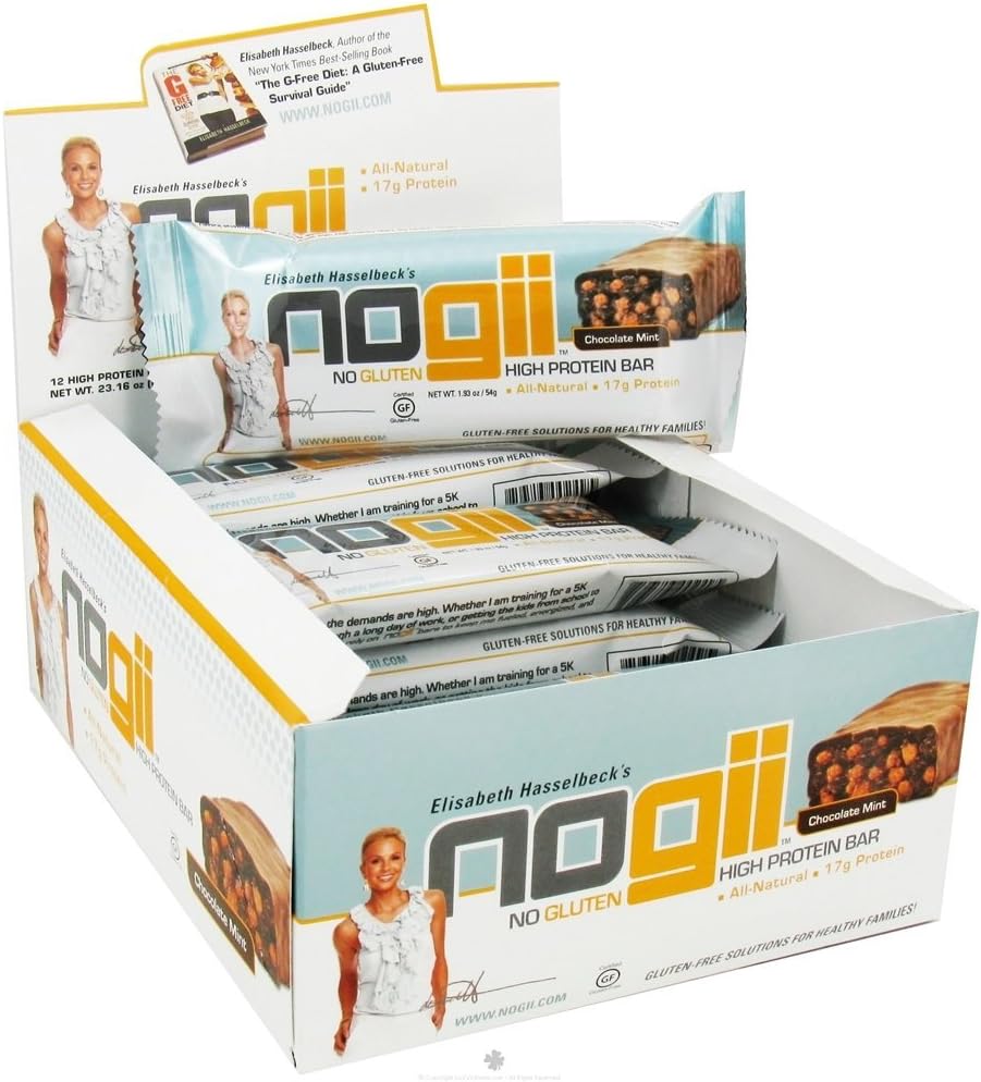 Amazon.com: NoGii High Protein Bar Chocolate Mint - 12 Bars : Health ...