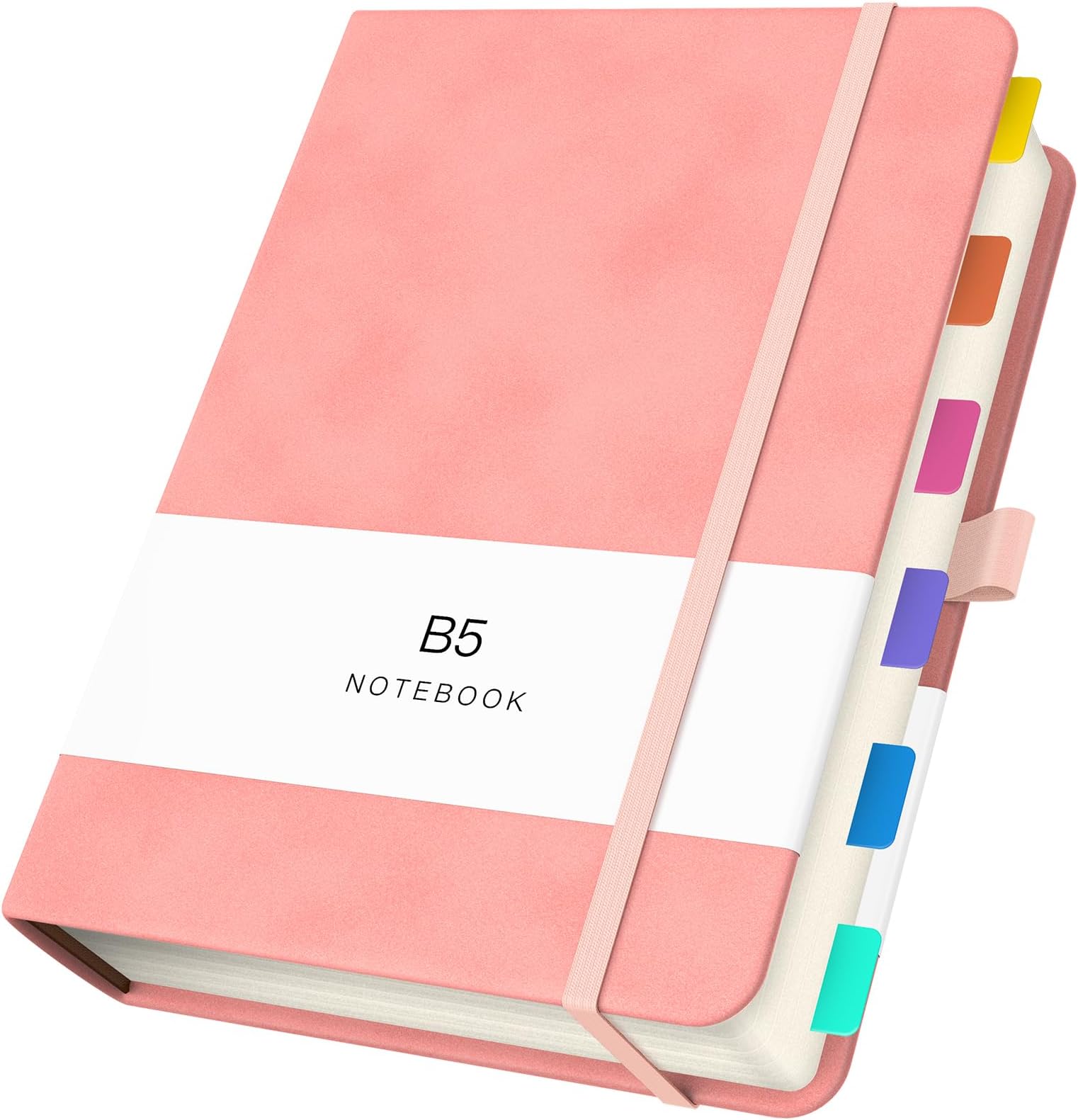 Yarotm B5 Notebook Ruled - 360 Pages Thick 100gsm Lined Paper Notepad for Writing, Pink PU ...