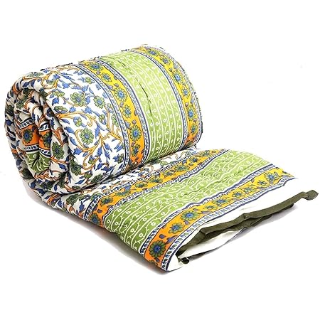 Buy SVT Rajasthani Traditional Jaipuri Single Razai/Quilt/Blanket/ac ...