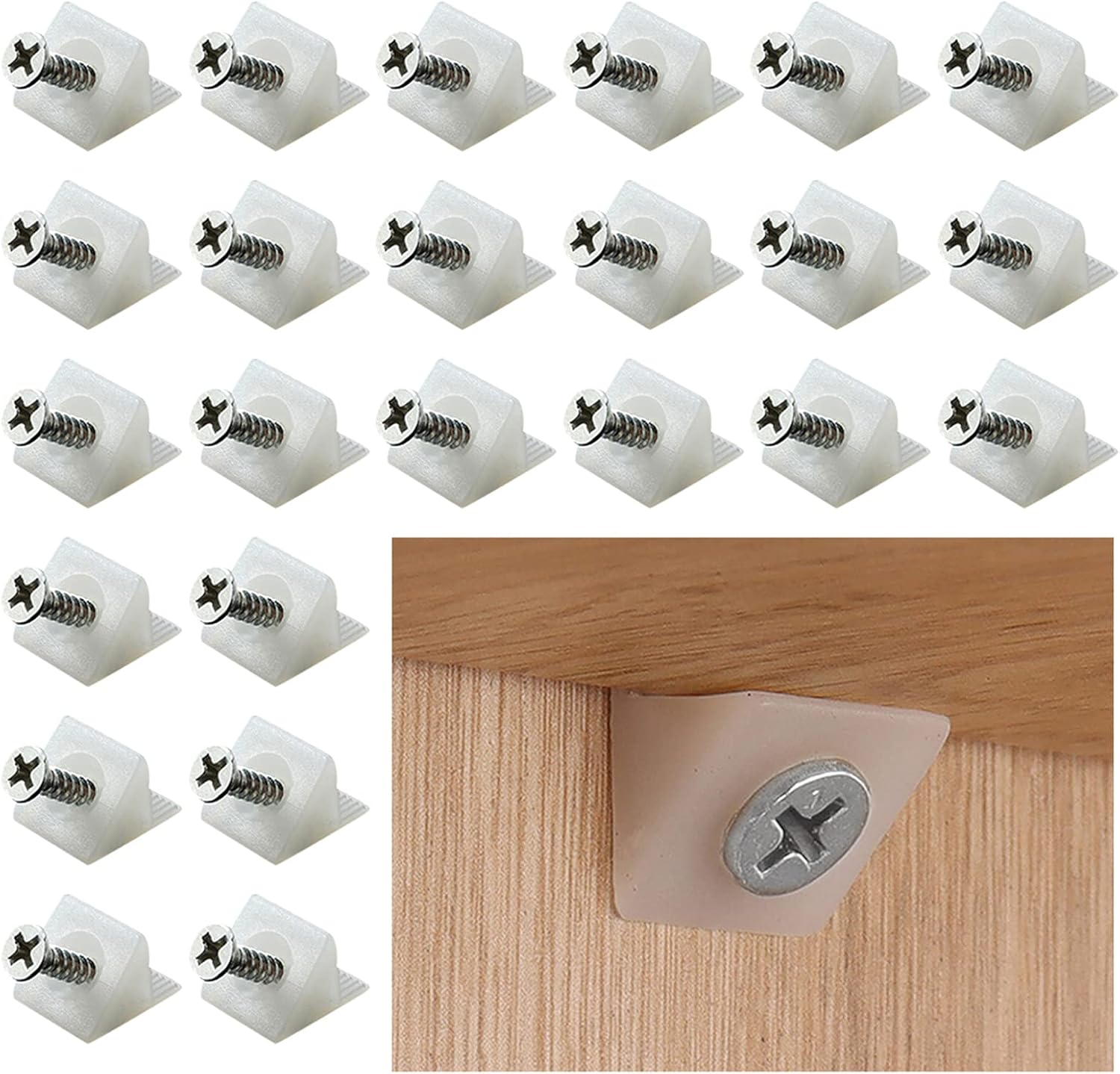 125 Pièces Cales en Plastique pour Meuble Tiroir,De Vis Domestique ...