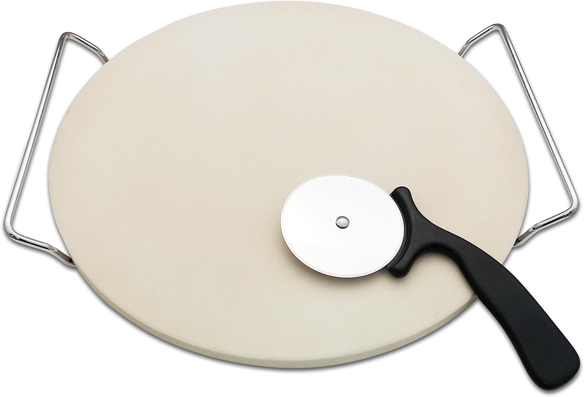 Amazon.com: 13 Inch Round Pizza Stones for Grill and Oven, Cordierite ...
