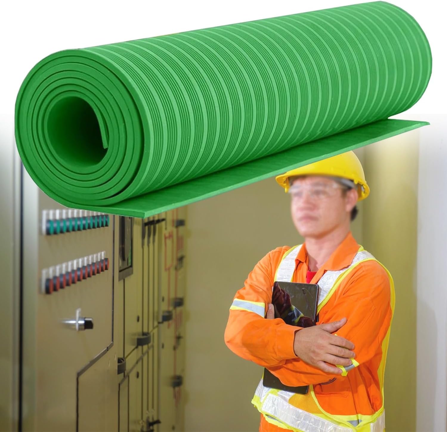 Insulated Electrician Mat Cuttable, Commercial Non-Conductive Floor ...