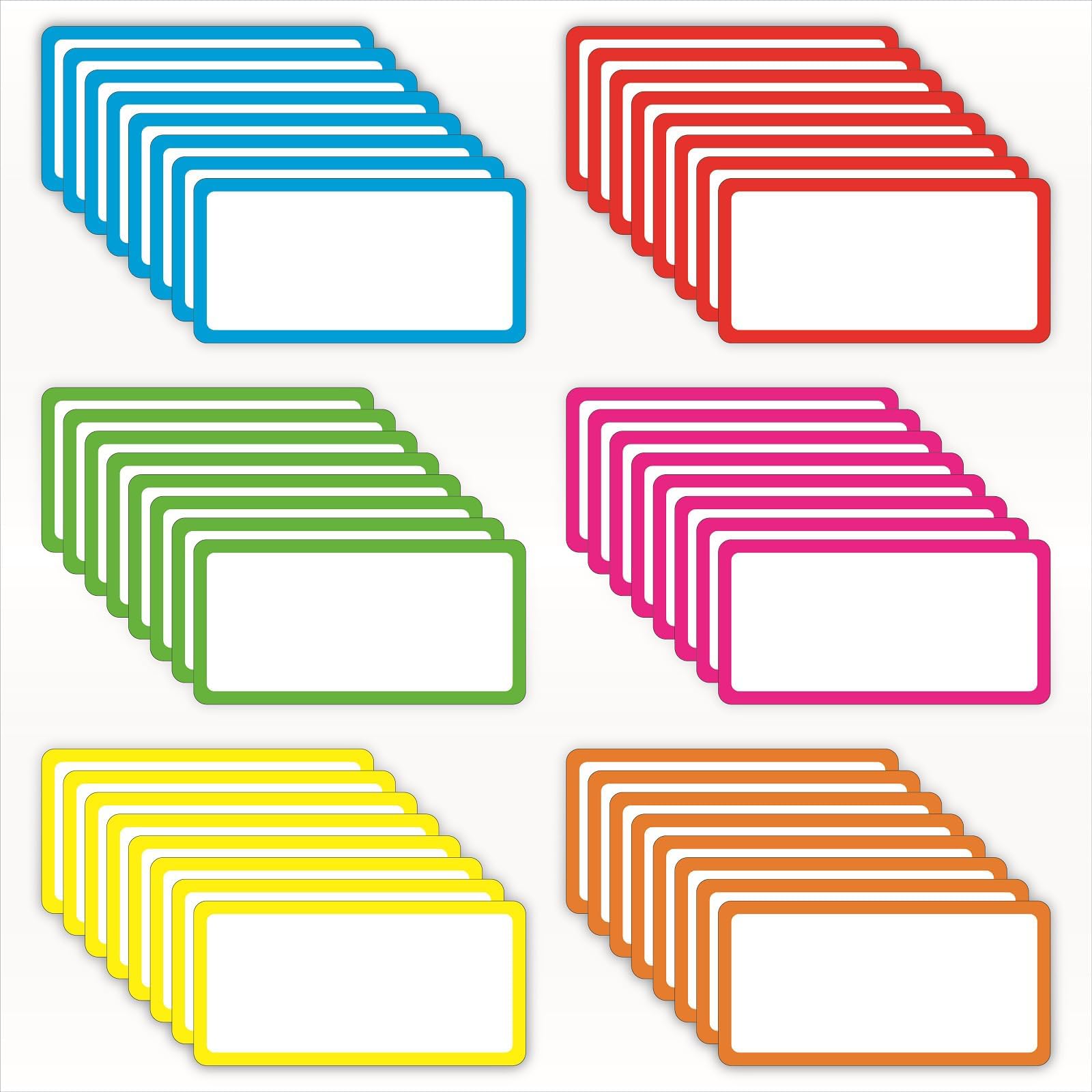 Amazon.com : JEFURE 40Pcs Dry Erase Magnetic Labels, 3.2x1.2" Blank ...