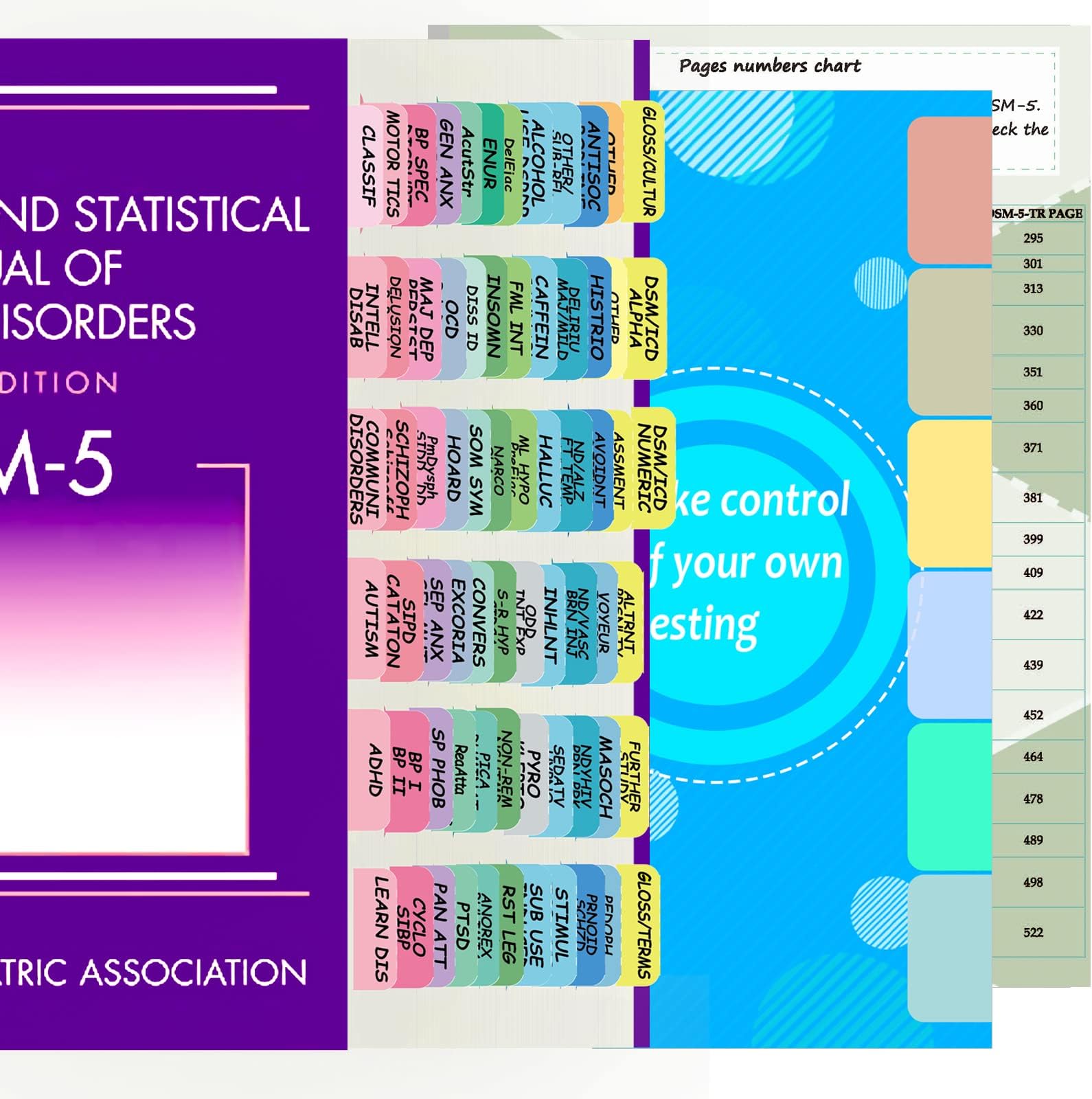 Amazon.com : DSM 5 Tabs, DSM-5 TR Index Tabs for Diagnostic and ...
