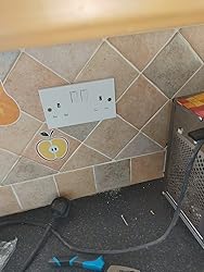 Double Wall Socket & Back Box Pattress. Twin 2 Gang Switched Plug ...