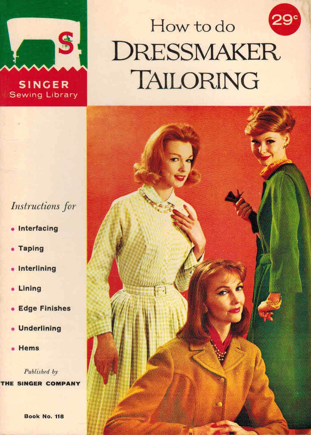 How to Do Dressmaker Tailoring (Singer Sewing Library, 118): Singer ...