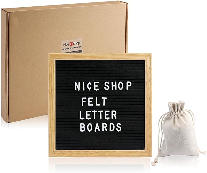 Amazon.com : Bubba's Felt letter board 360 letters & characters, wooden ...