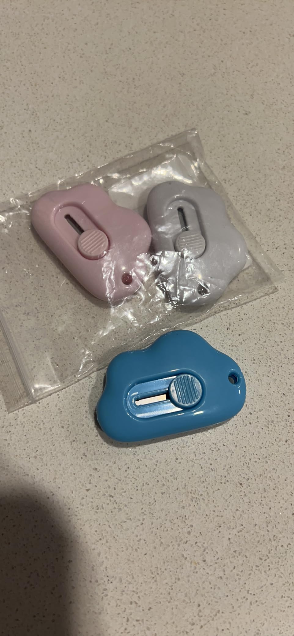 YEWYzhq 3pcs Mini Pocket Box - Mini Utility Knives Retractable Cloud ...