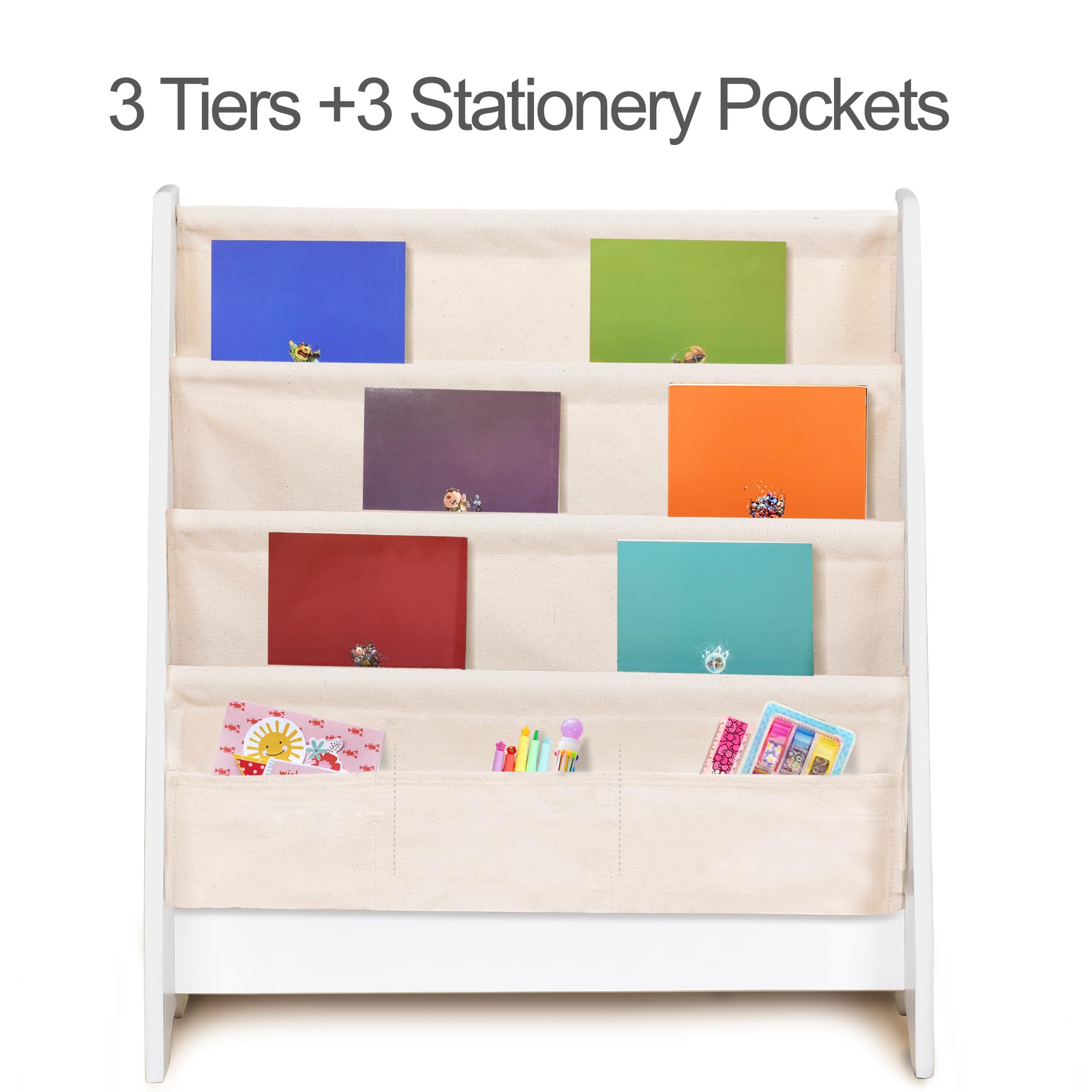 Snapklik.com : KRAND Kids Sling Bookshelf For Toddler Boys And Girls ...