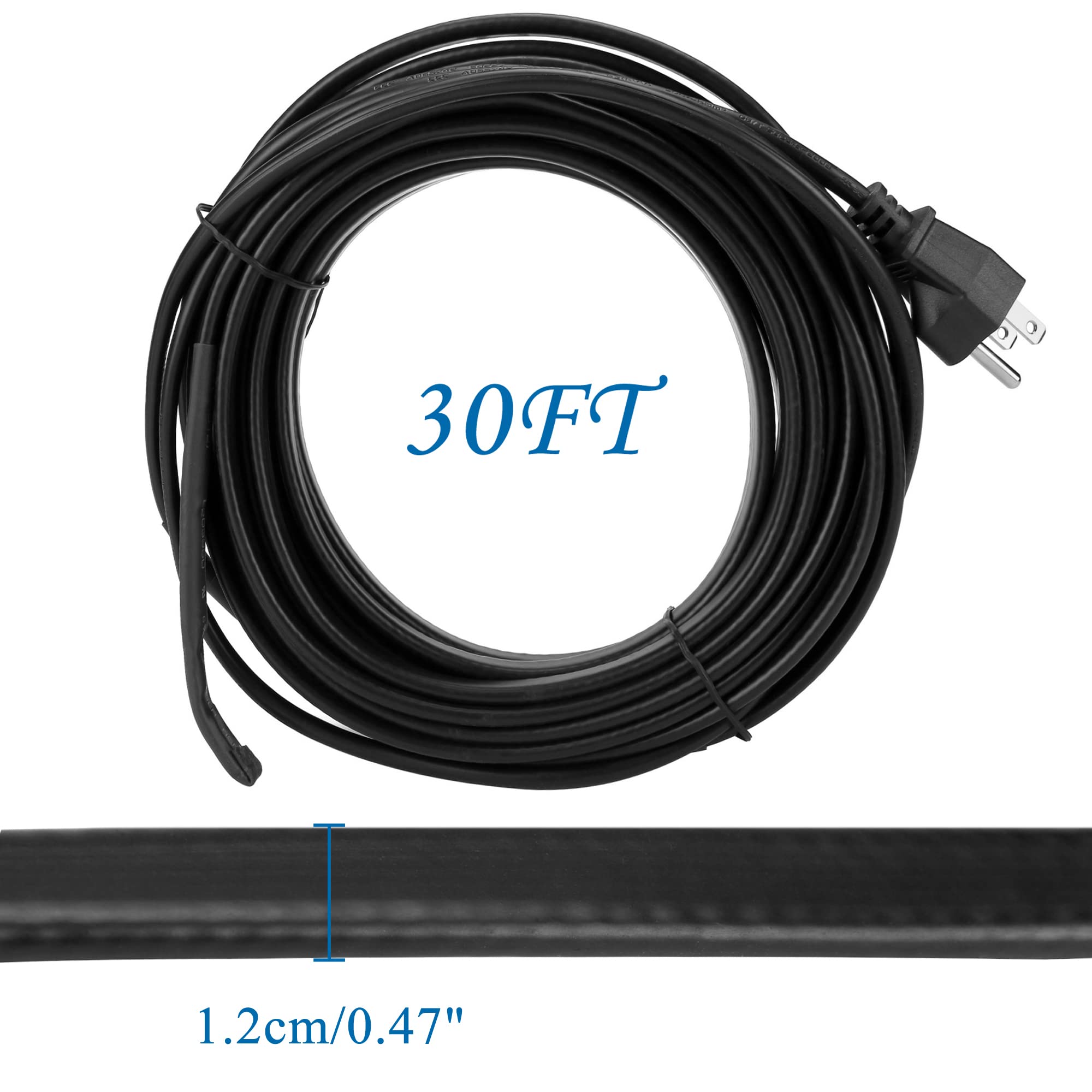 Snapklik.com : 30 Feet Heat Tape For Water Pipes, Roof And Gutter, Pro ...
