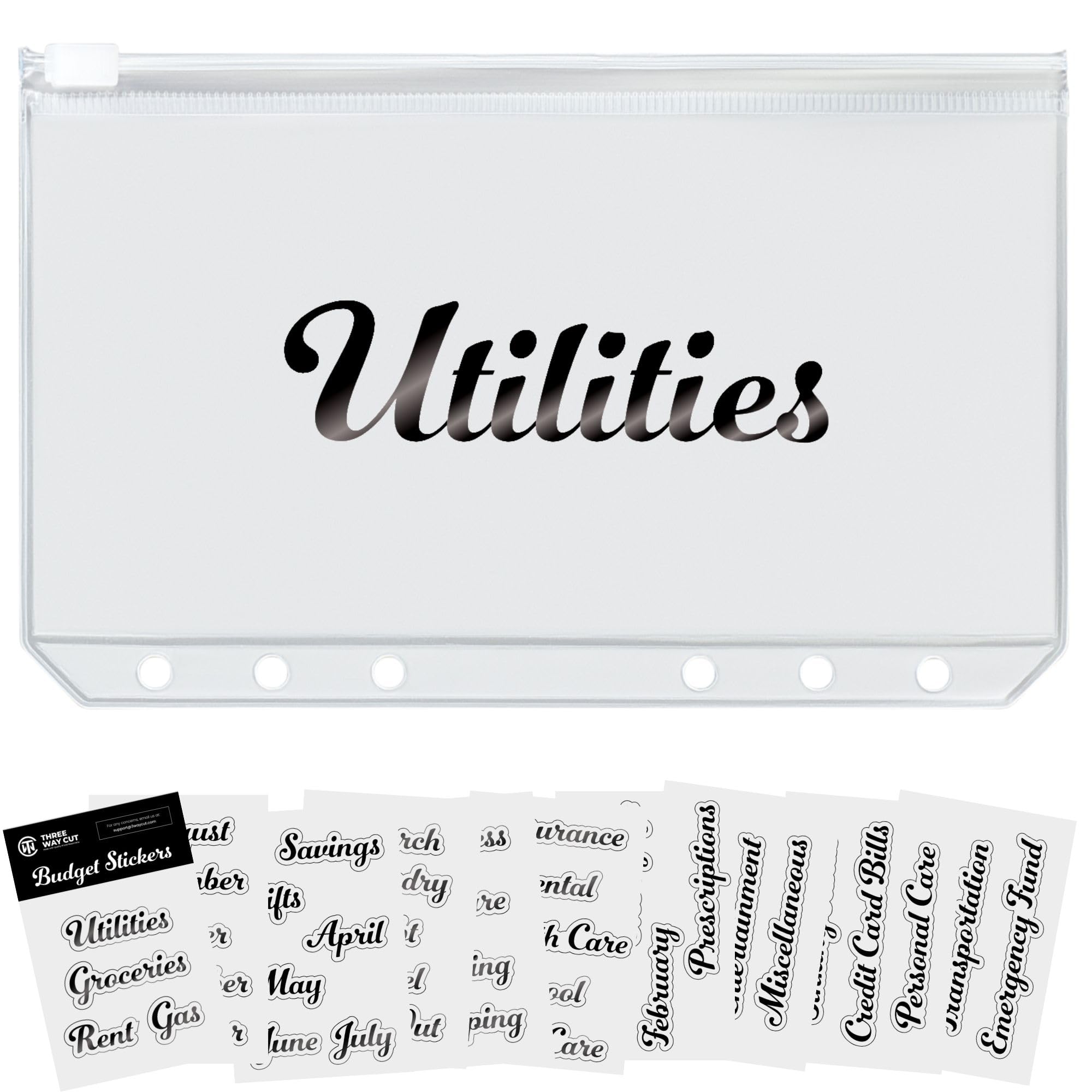 Amazon.com: Black Budget Stickers for Cash Envelopes, Vinyl Budgeting ...