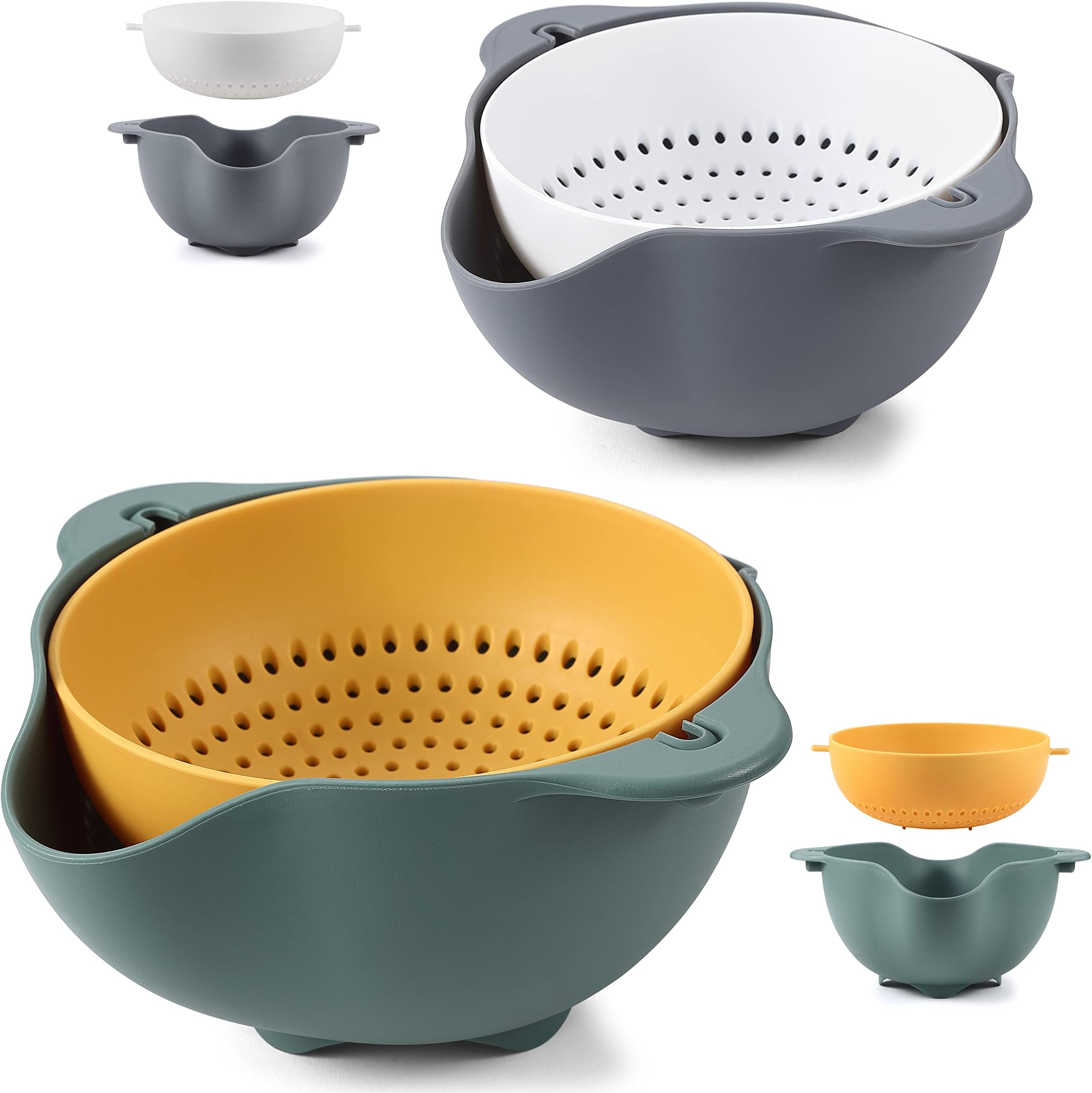 Amazon.com: Easy Greasy Colander Grease Strainer With Handle And ...