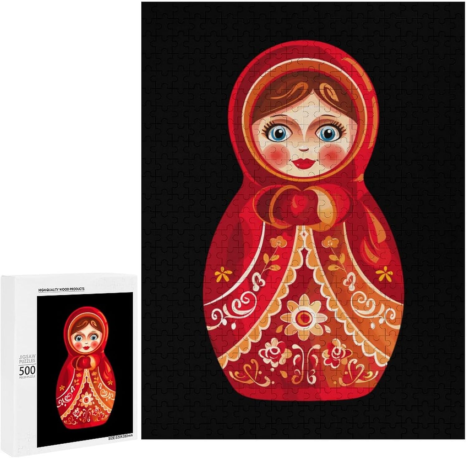 Amazon.com: Russian Doll Jigsaw Puzzle for Adults 500 PCS Challenging ...