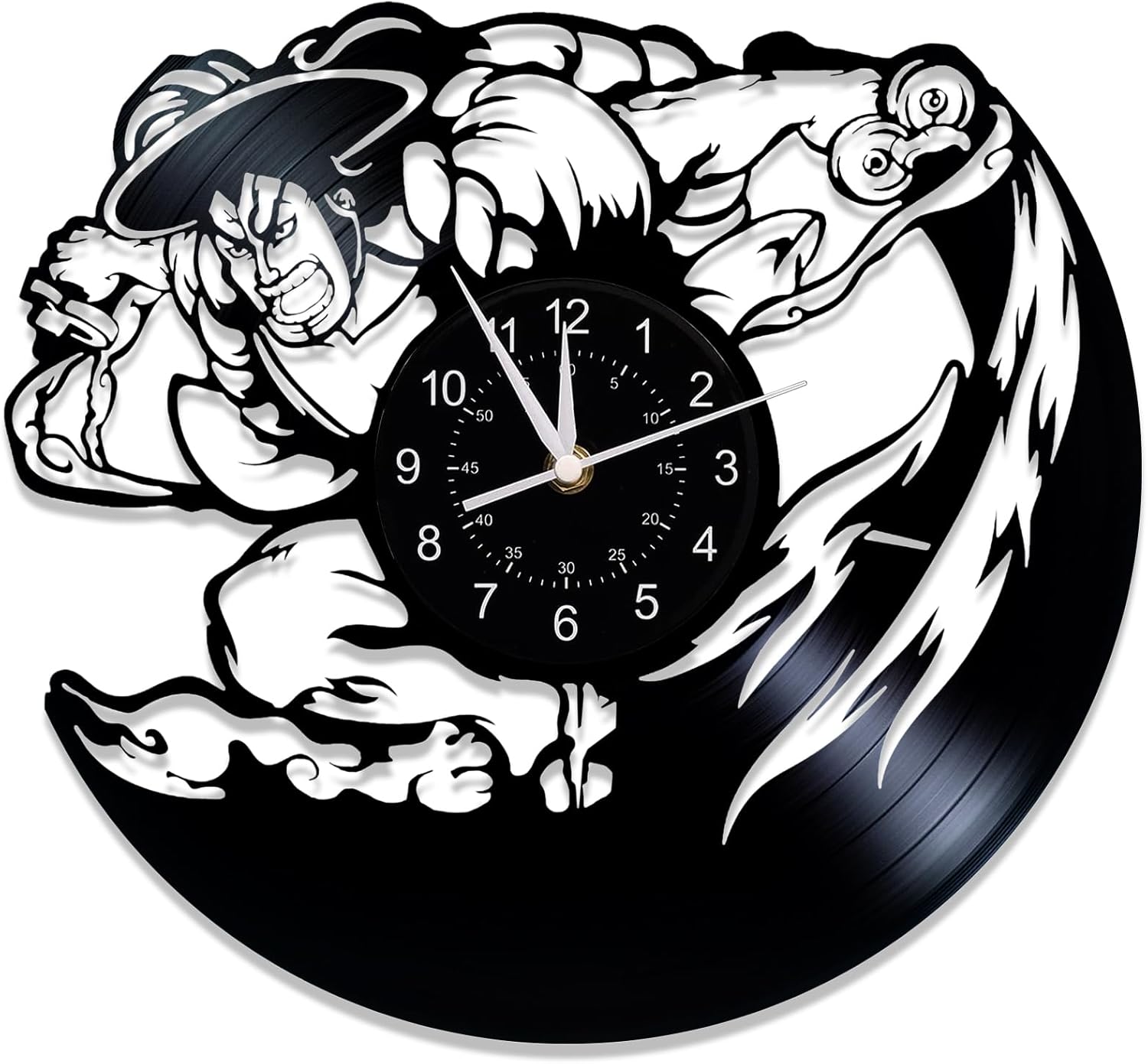 Amazon.com: WASHNASH Anime Piece Wall Clock Gifts, Creative 12 Inches ...