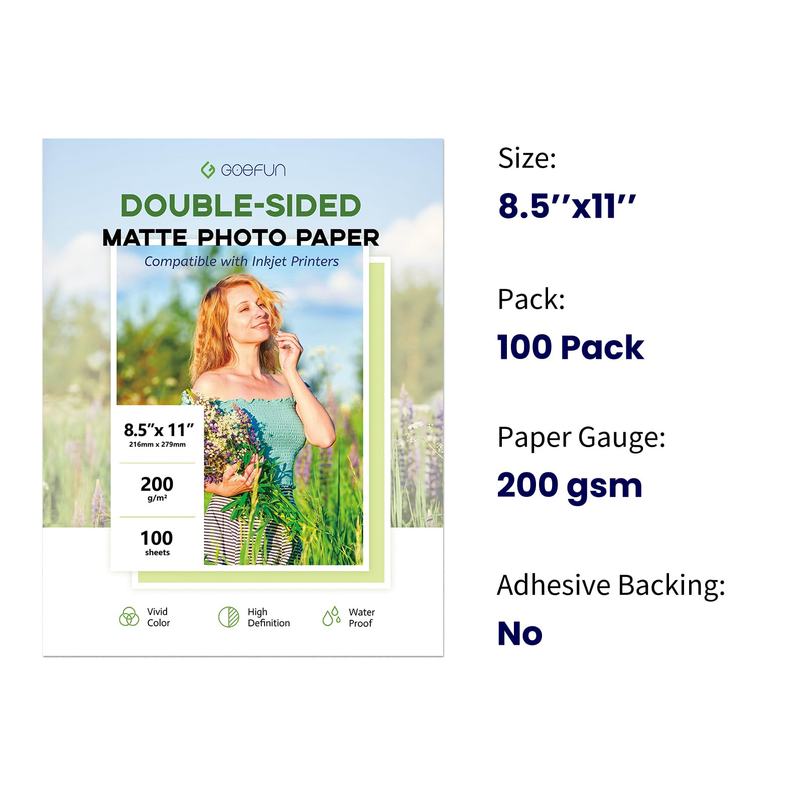 Snapklik.com : Double Sided Matte Photo Paper 8.5 X 11