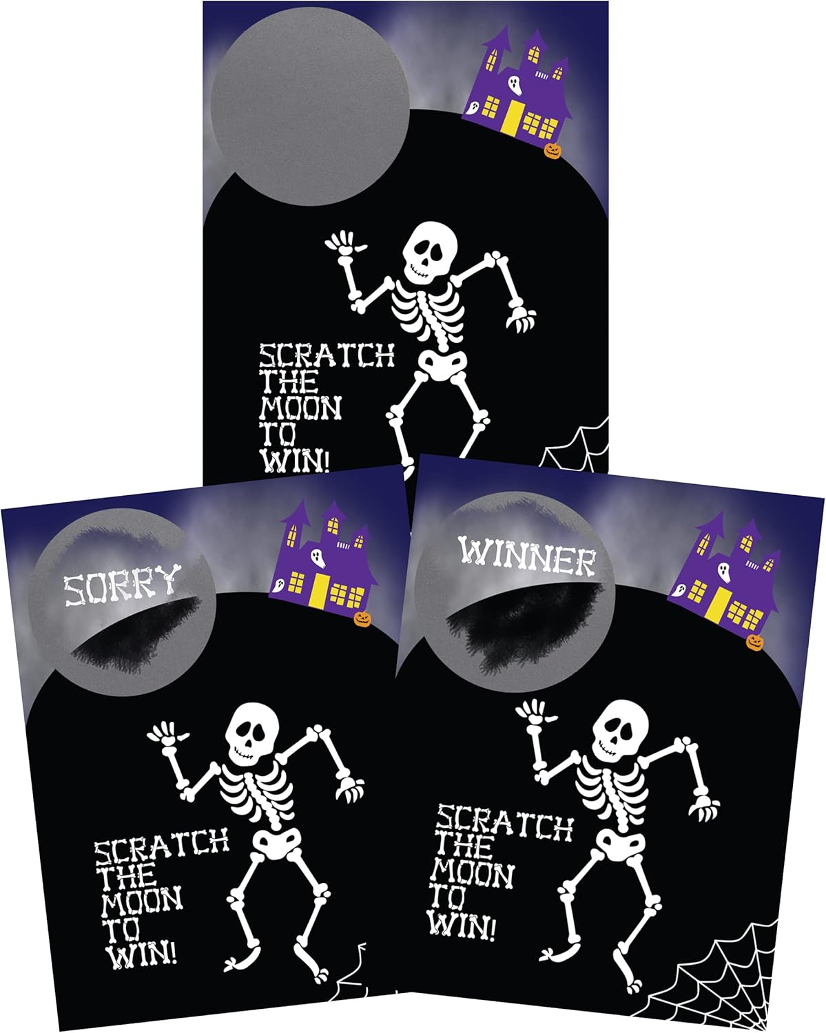 Amazon.com: My Scratch Offs – 26 Pack Halloween Skeleton Scratch Off ...