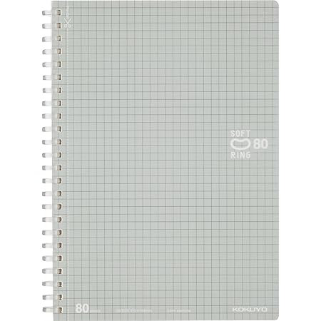Amazon.com : Kokuyo D Shaped Soft Ring Notebook, 6mm ruled w/dot-lines, 29 Lines, 50 Sheets, A5 ...
