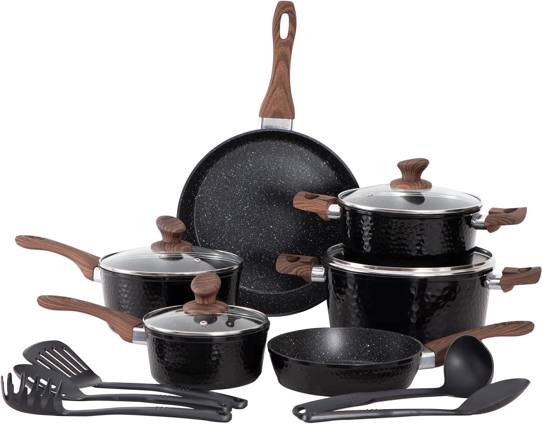 Amazon.de: Kitchen Academy Topfset 15-teilig Kochtopf Set mit ...