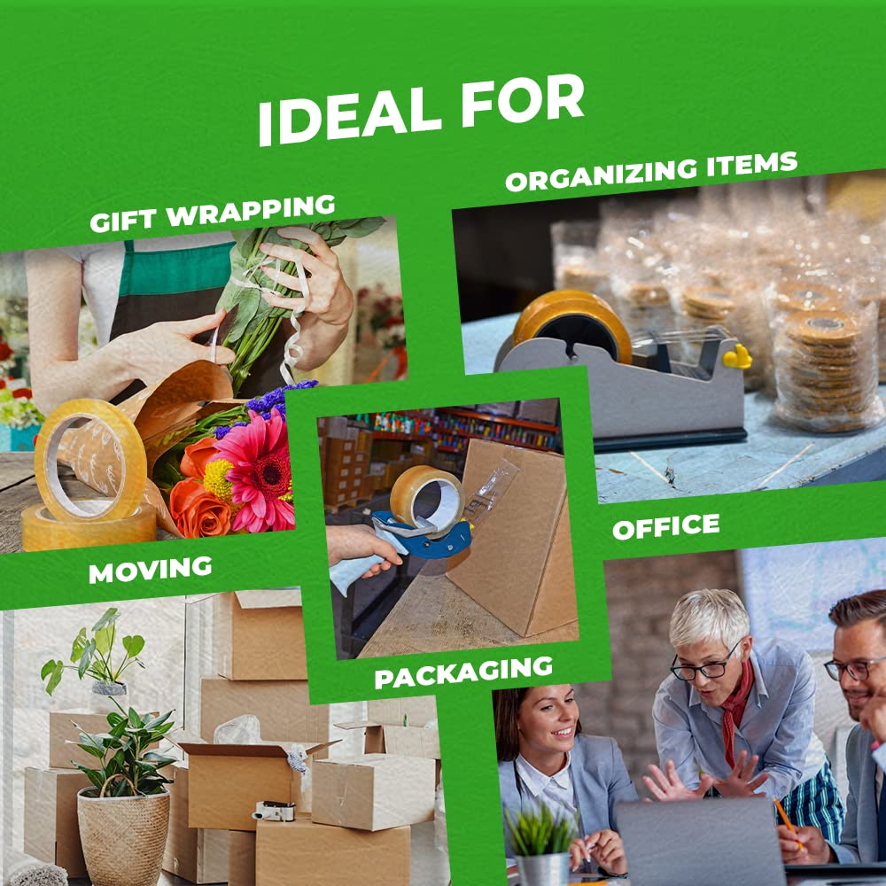 Snapklik.com : WOD BCST Biodegradable Packaging Tape, Clear, 1/2 Inch X ...