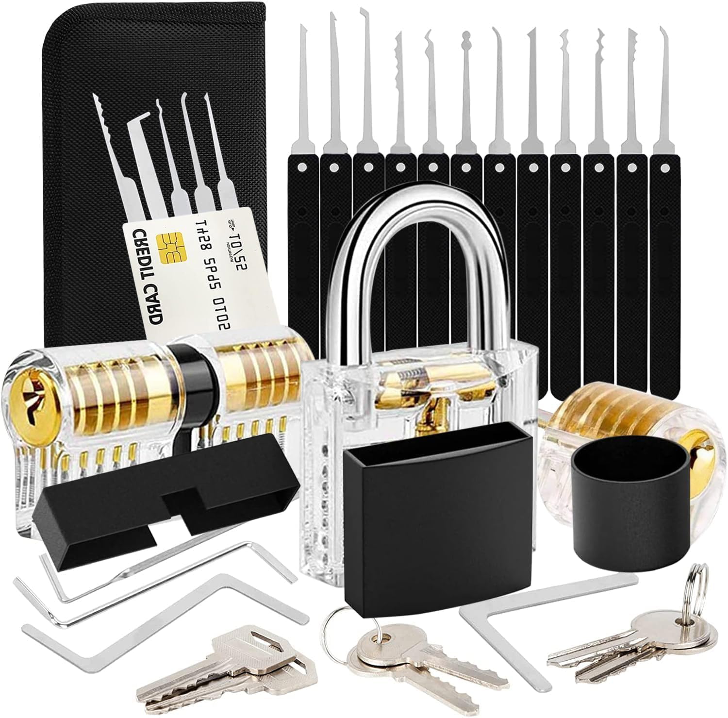 2025 New Upgraded Version 2-inch Long Shackle Picks Stainless Steel ...