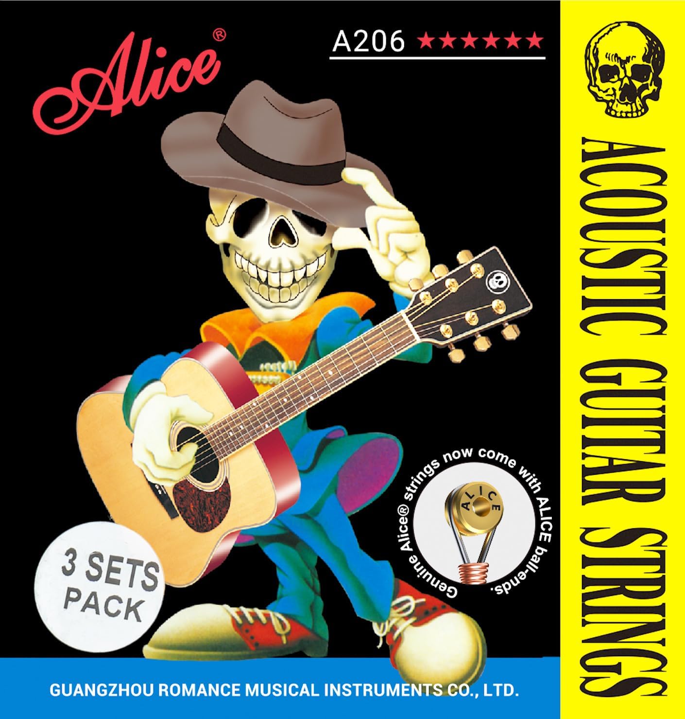 Amazon.com: Alice Acoustic Guitar Strings Set - 6-String for Beginner ...