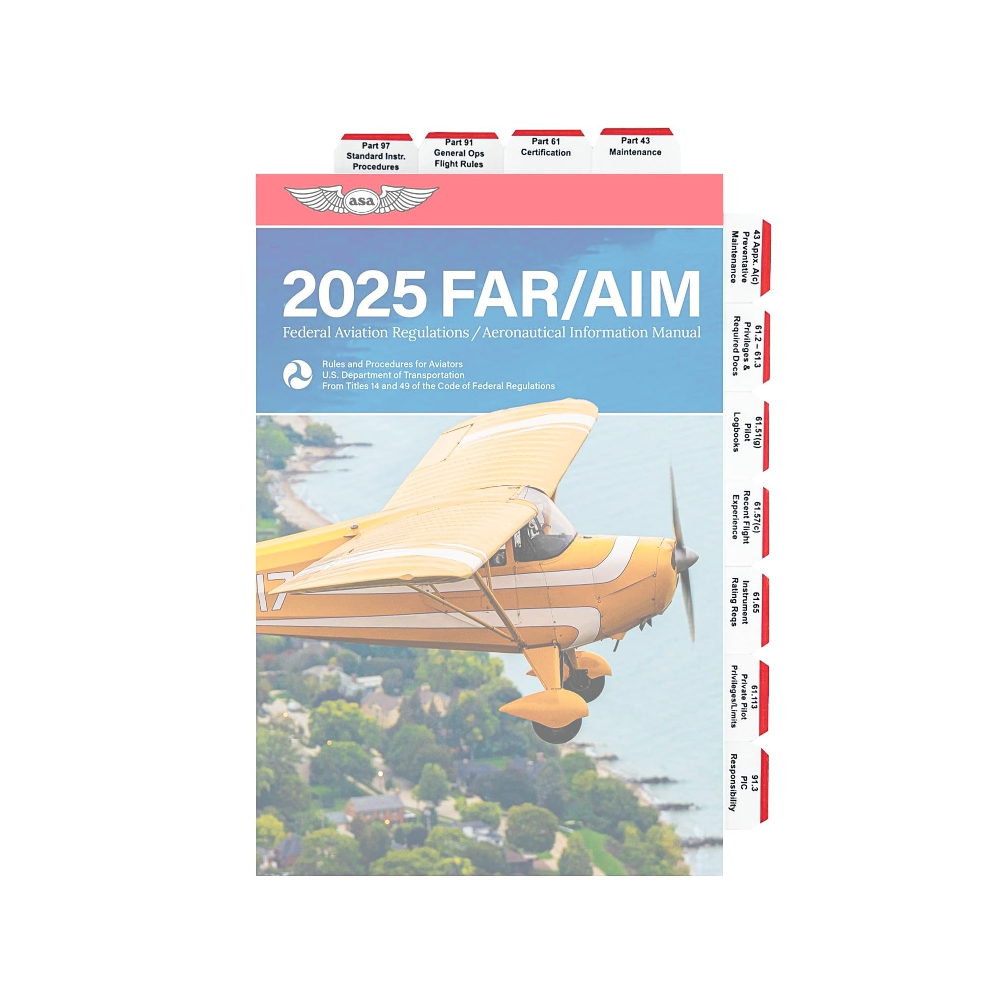 Amazon.com : NorthstarVFR Far Aim Tabs, Color-Coded for Private Pilot ...