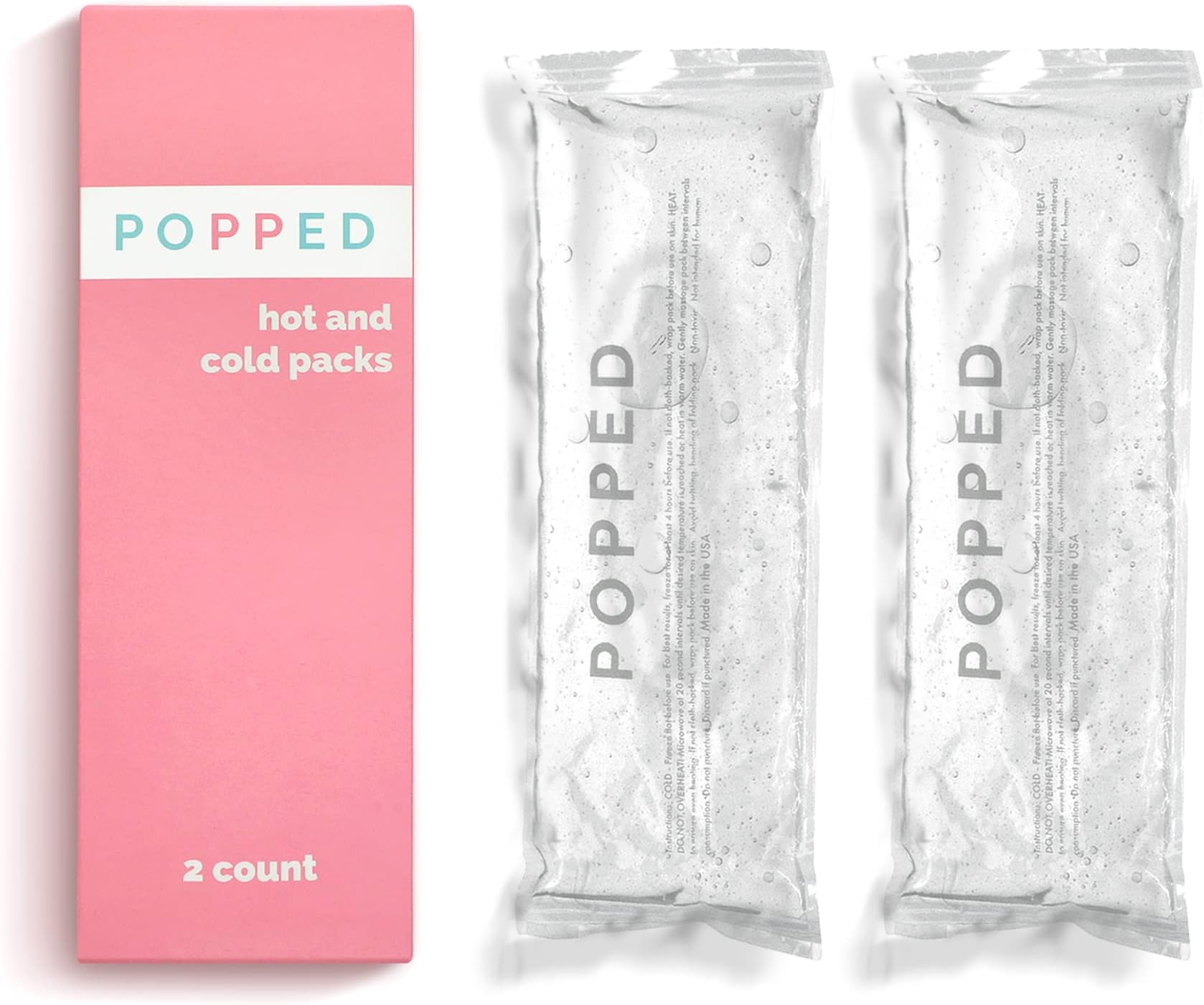 Amazon.com: Popped Reusable Hot and Cold Packs | Perineal Ice Packs for ...