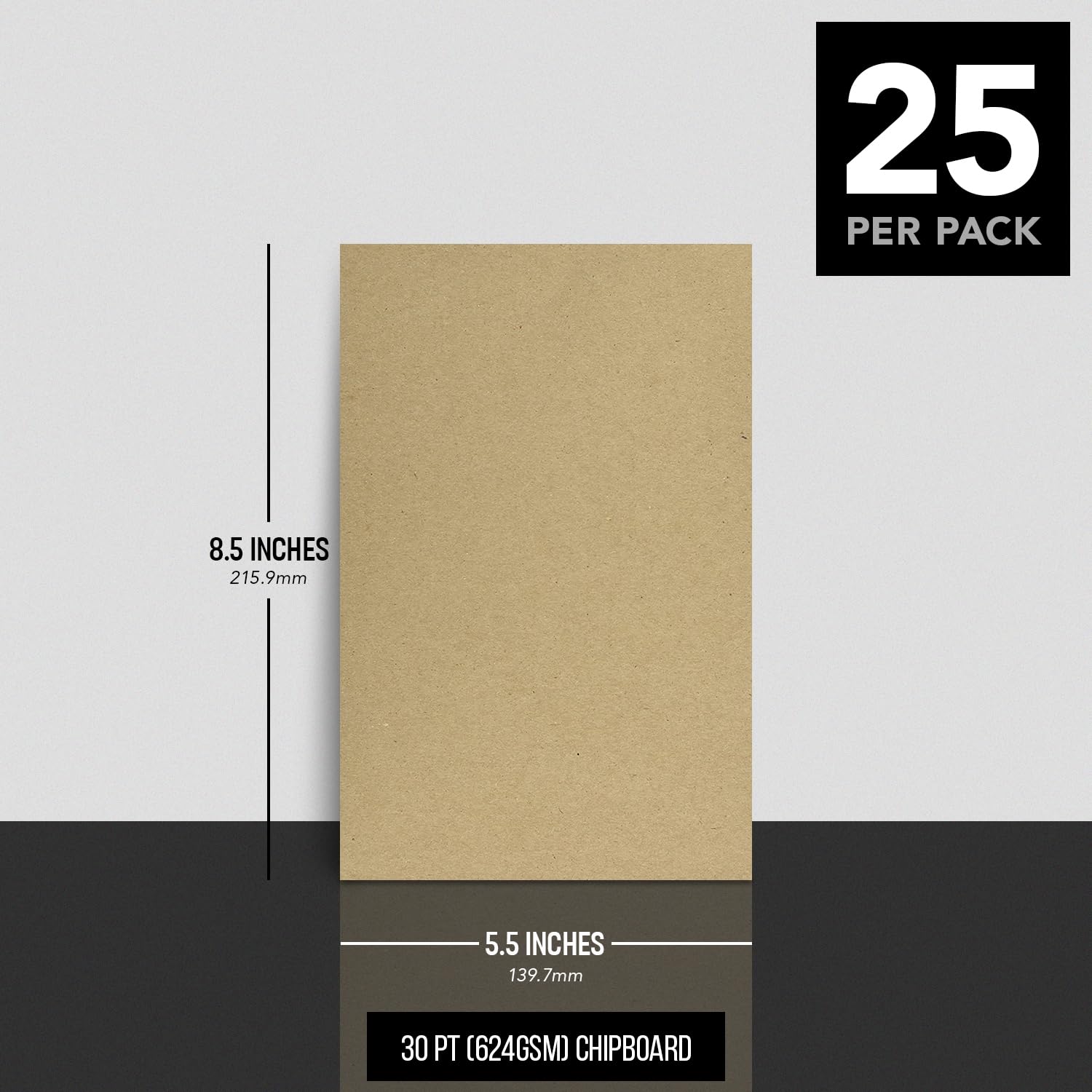 Light Chipboard JOIKIT 200 PCS 5 X 7 Inch Chipboard Sheets, 46pt (Point ...