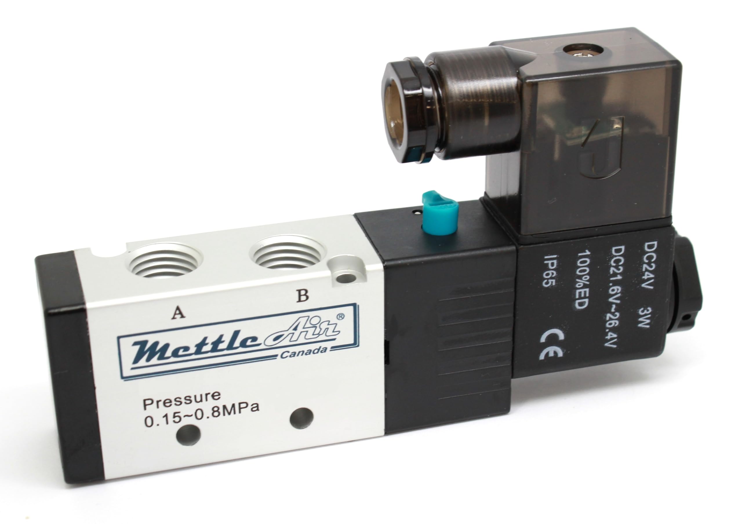 Buy 4 Way Single Solenoid 1/4" Pneumatic Air Valve 24 V DC Online at ...