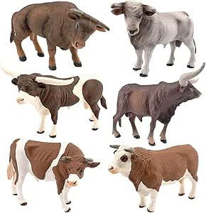 Small Cattle Figurines - Realistic Animal Model Figure Toy | Cattle ...