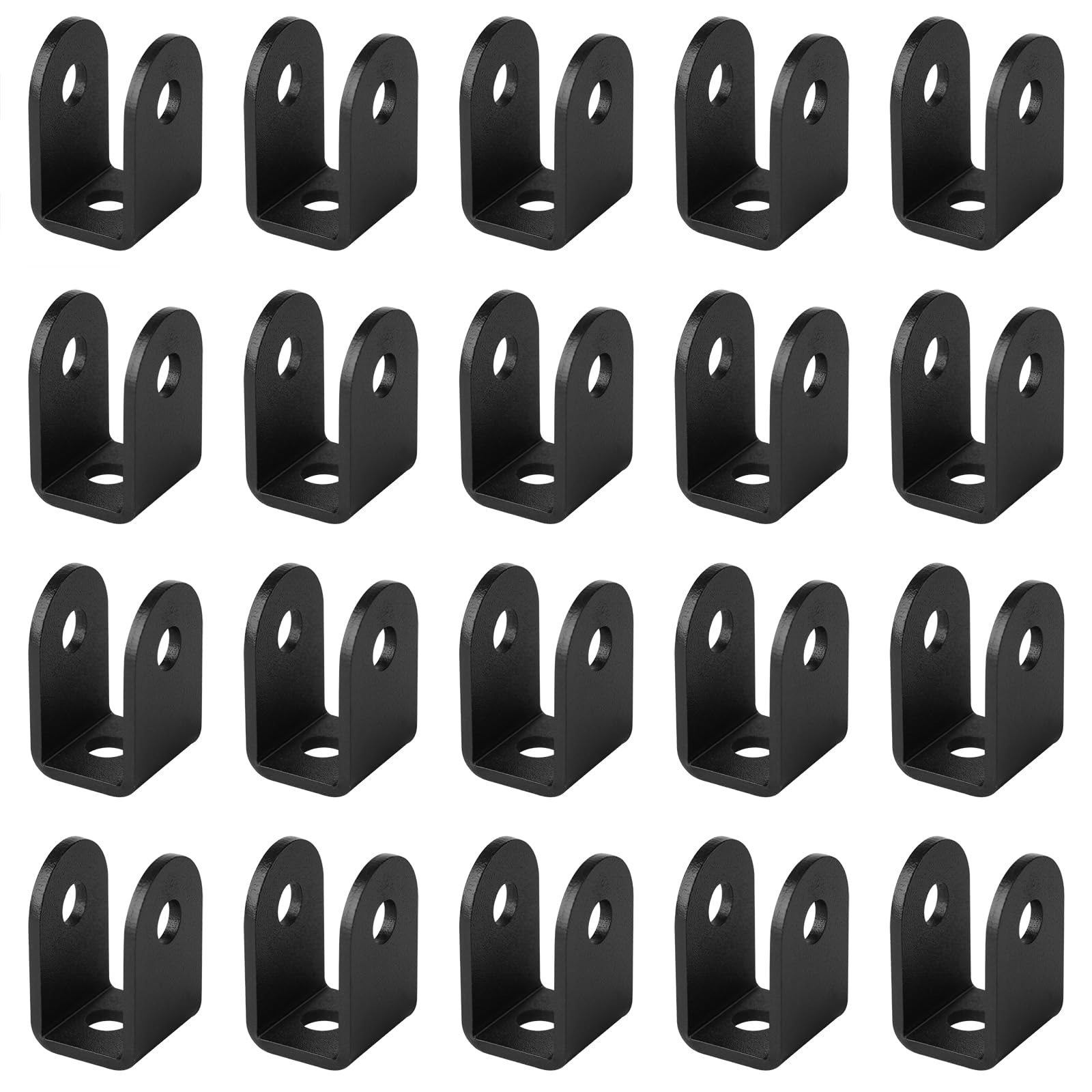 Amazon.com: GBGS 20 Pcs Black 3/4" U Bracket for Panel,Thickness 1/8"(3 ...