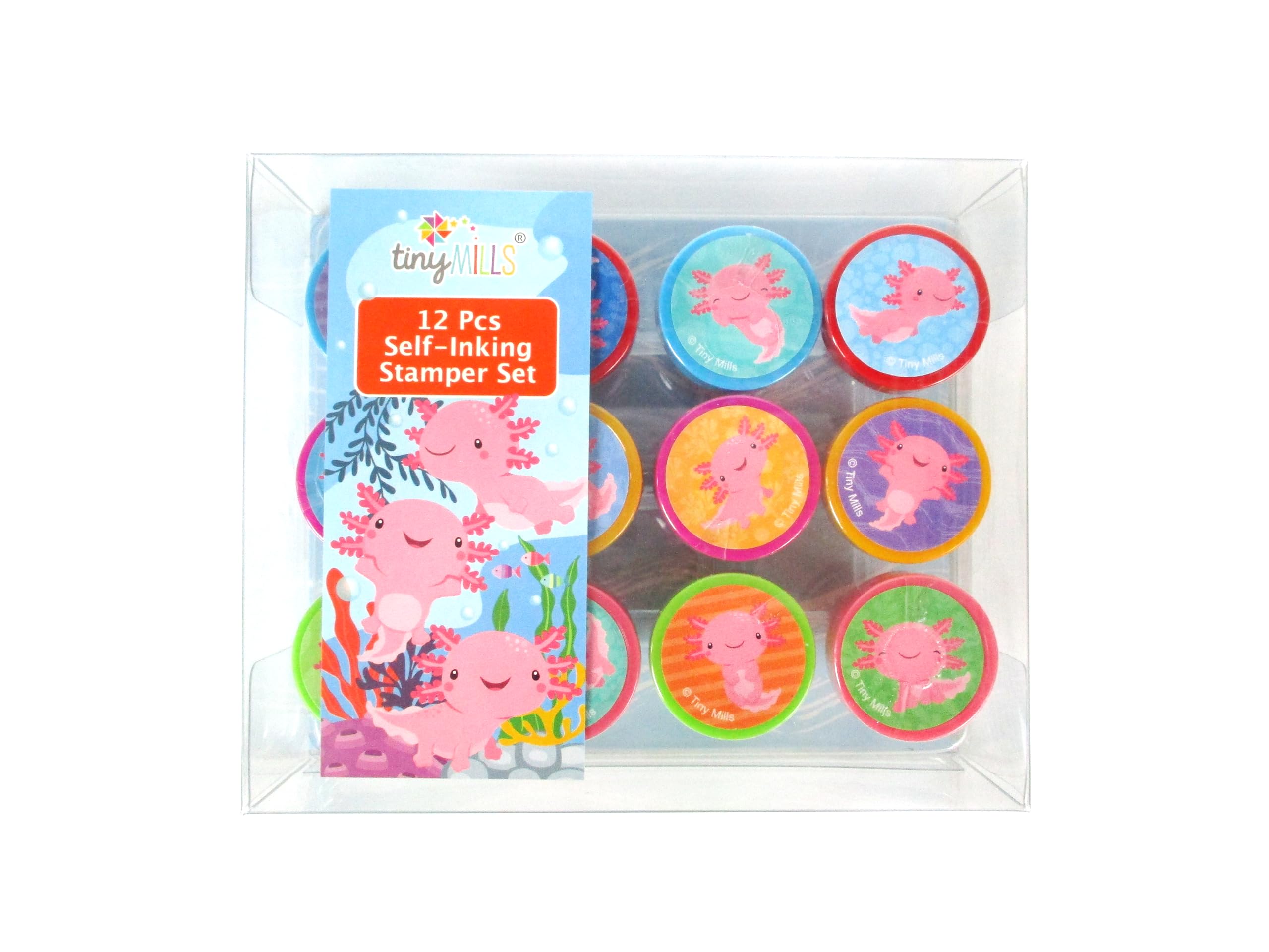 Amazon.com: TINYMILLS 12 Pcs Axolotl Stamp Kit for Kids - Axolotl ...