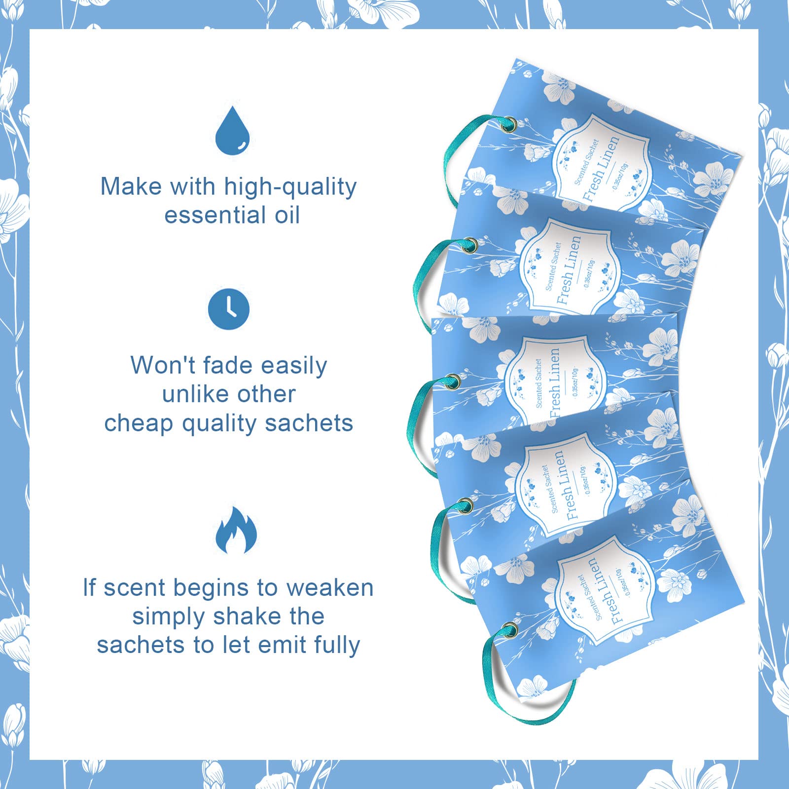 Snapklik.com : Scented Sachet, Fresh Linen Sachets, 14 Packs Fragrance ...