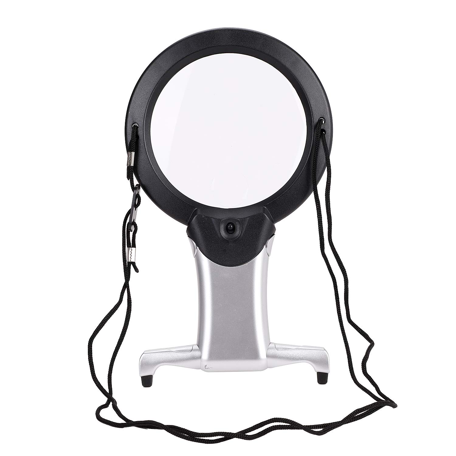 2 in 1 Large Hands free Magnifying Glass with Light & Neck Cord LED ...