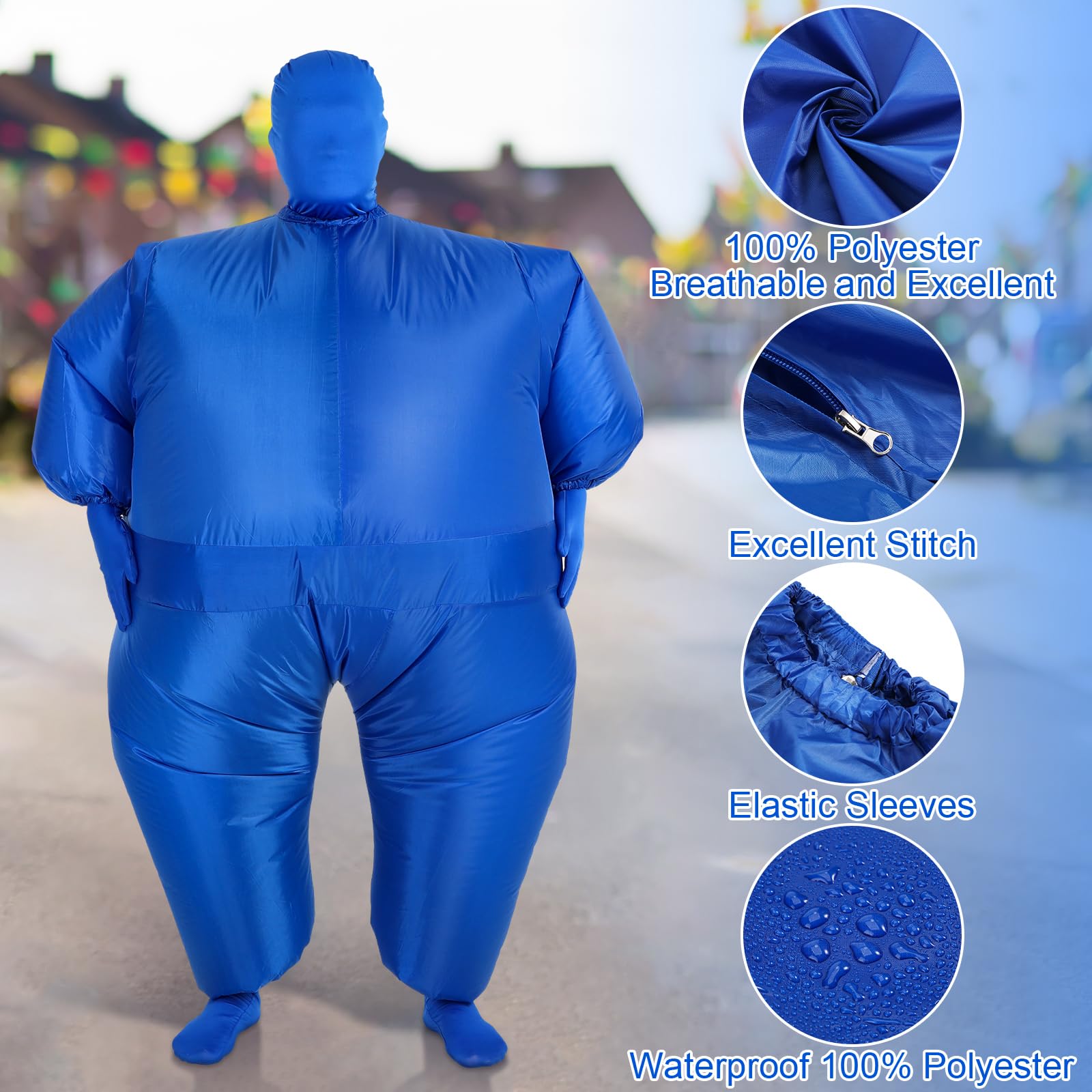 Toulite 2 Pcs Halloween Inflatable Body Suit Inflatable Costume for ...