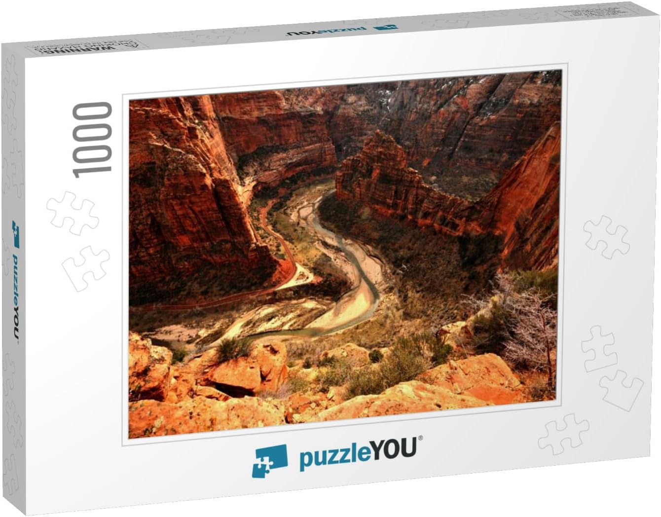 Amazon.com: View from Top of Angels Landing, Zion National Park, Utah ...