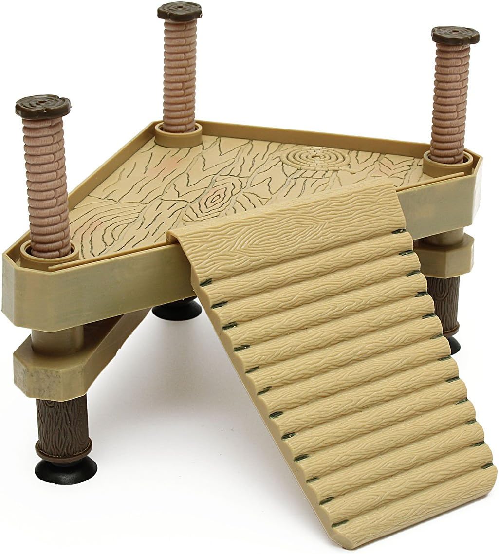 Amazon.com : VOVOV Floating Turtle Pier Rectangular Terrapin Dock Frogs ...