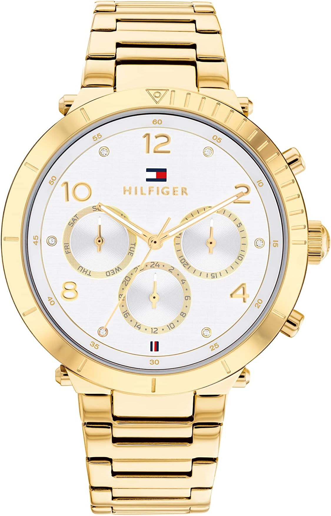 Tommy Hilfiger Multi Zifferblatt Quarz Uhr für Damen mit ...