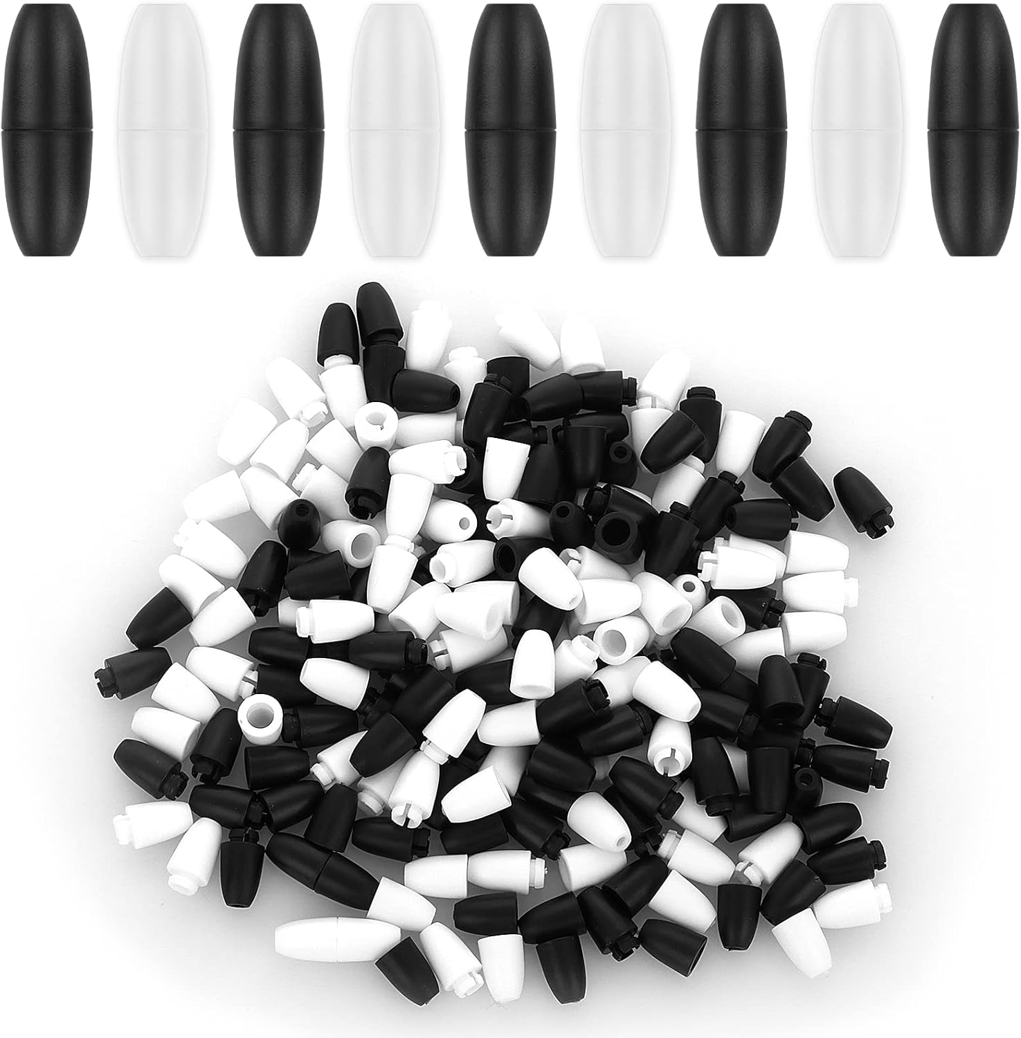 100 Pieces Clasp Bead Barrel Connectors Breakaway Safety Clasp Plastic ...