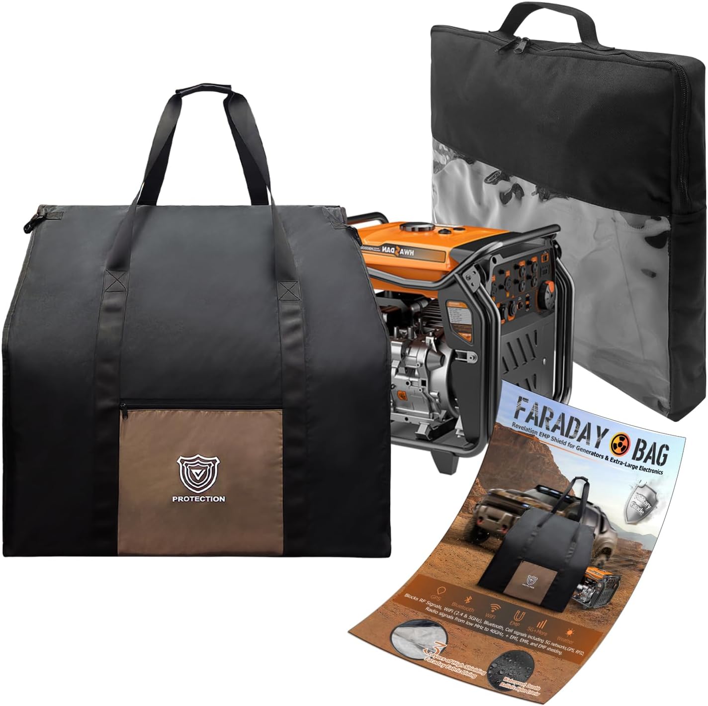 Amazon.com: HLGHUWEDITY Faraday Bag for Large Generators & Electronics ...